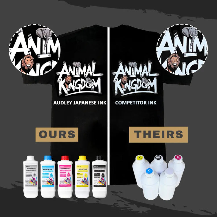 Audley 1000ml Budget DTF Ink – High-Efficiency, Vibrant Pigment Ink for ...