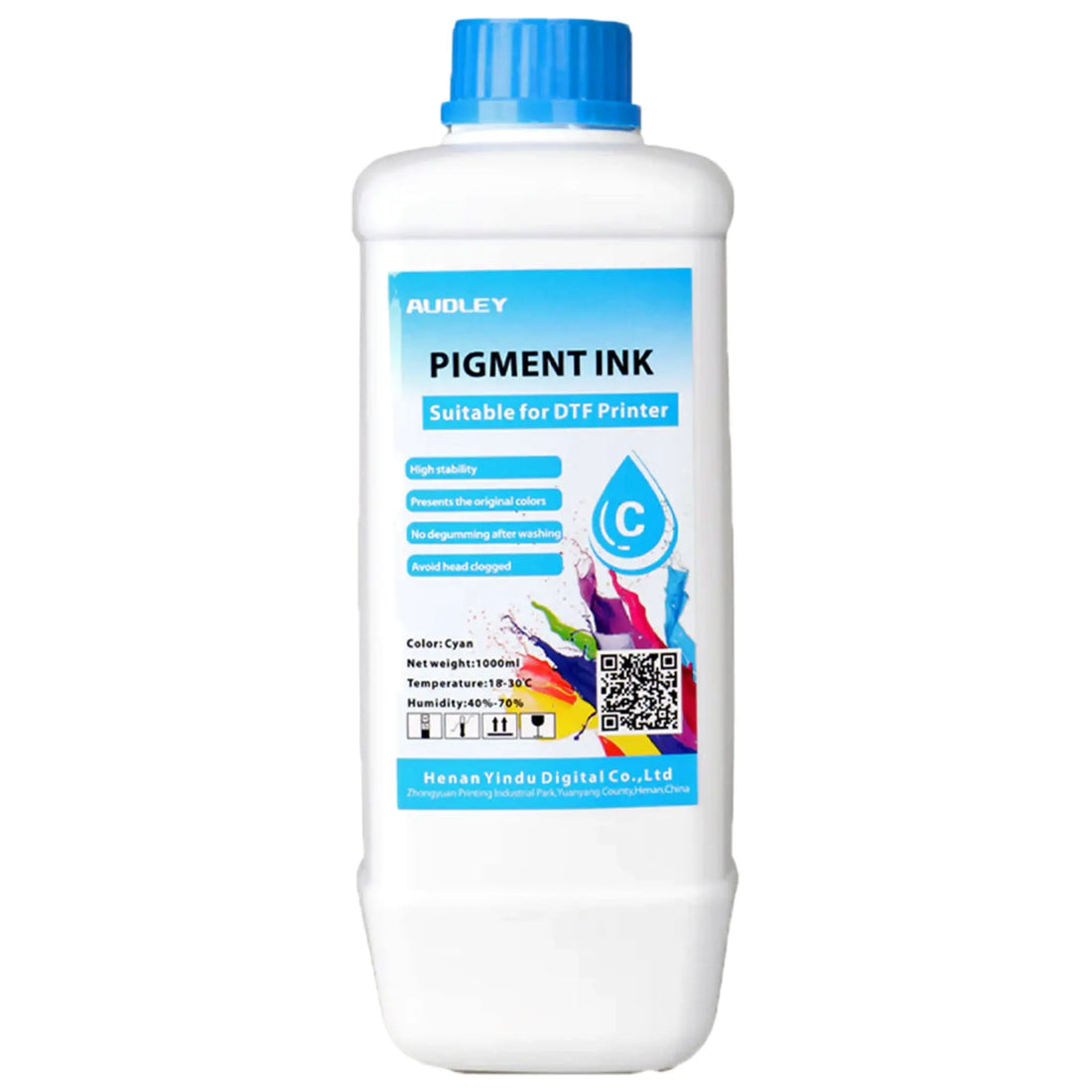 Audley 1000ml Budget DTF Ink – High-Efficiency, Vibrant Pigment Ink for ...