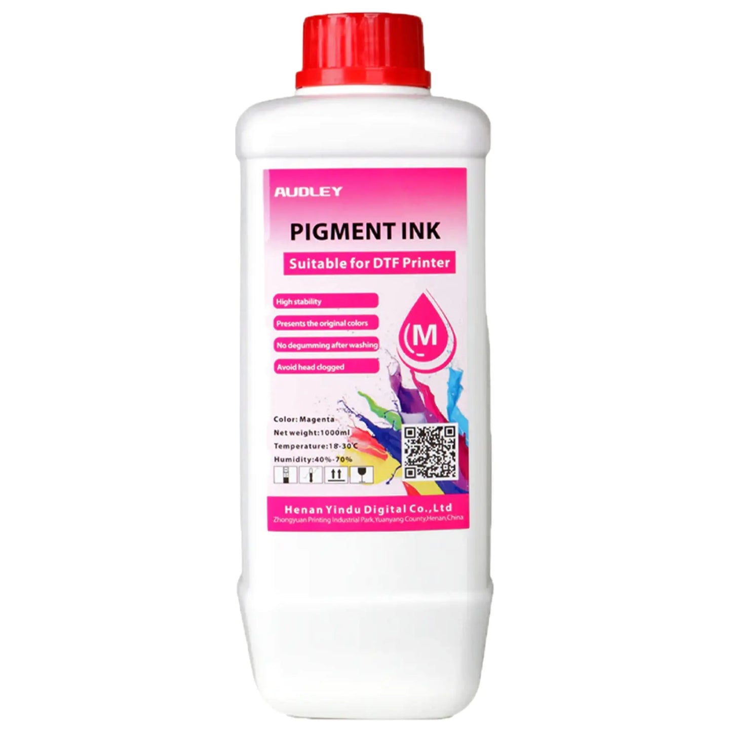 Audley 1000ml Budget DTF Ink – High-Efficiency, Vibrant Pigment Ink for ...