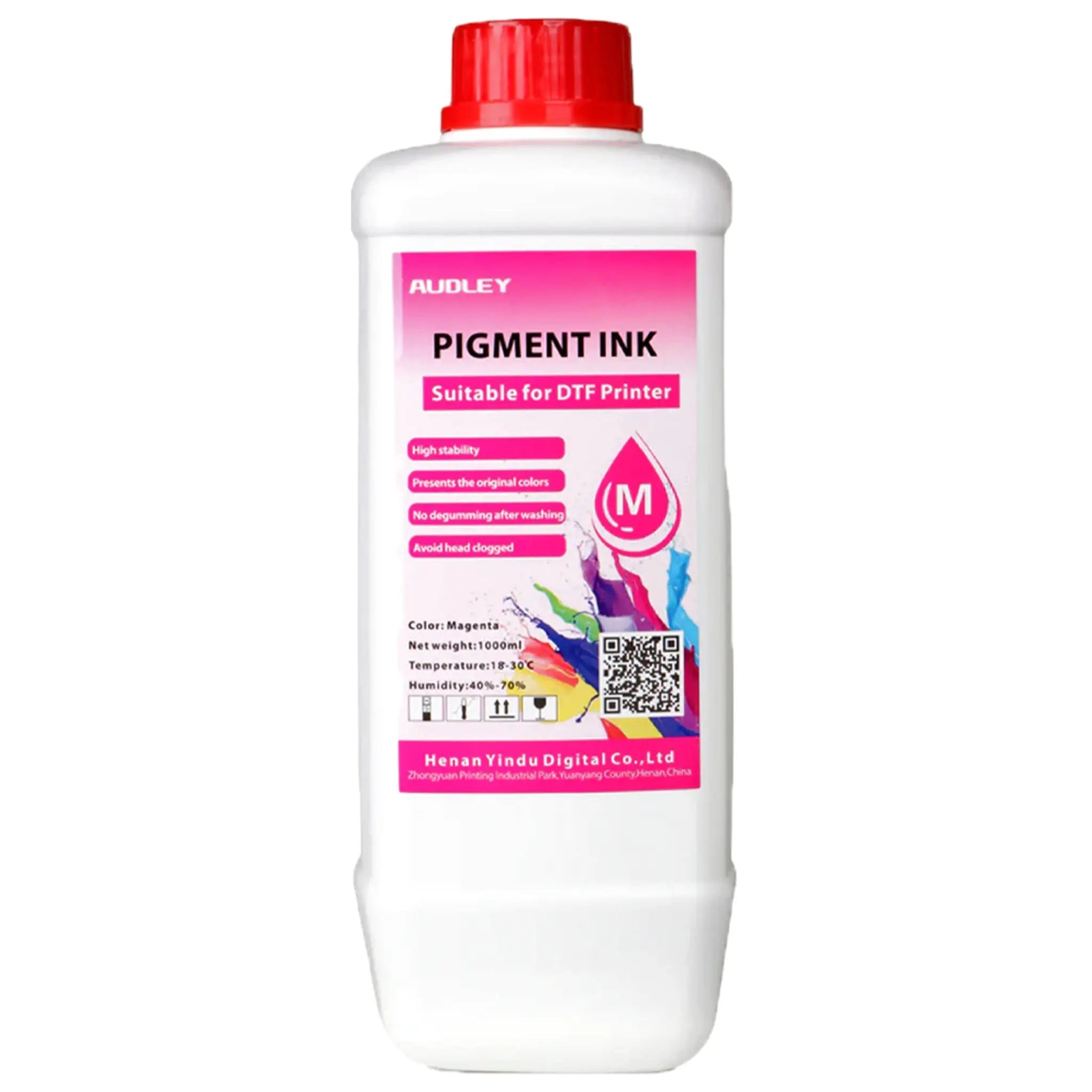 Audley 1000ml Budget DTF Ink – High-Efficiency, Vibrant Pigment Ink for ...